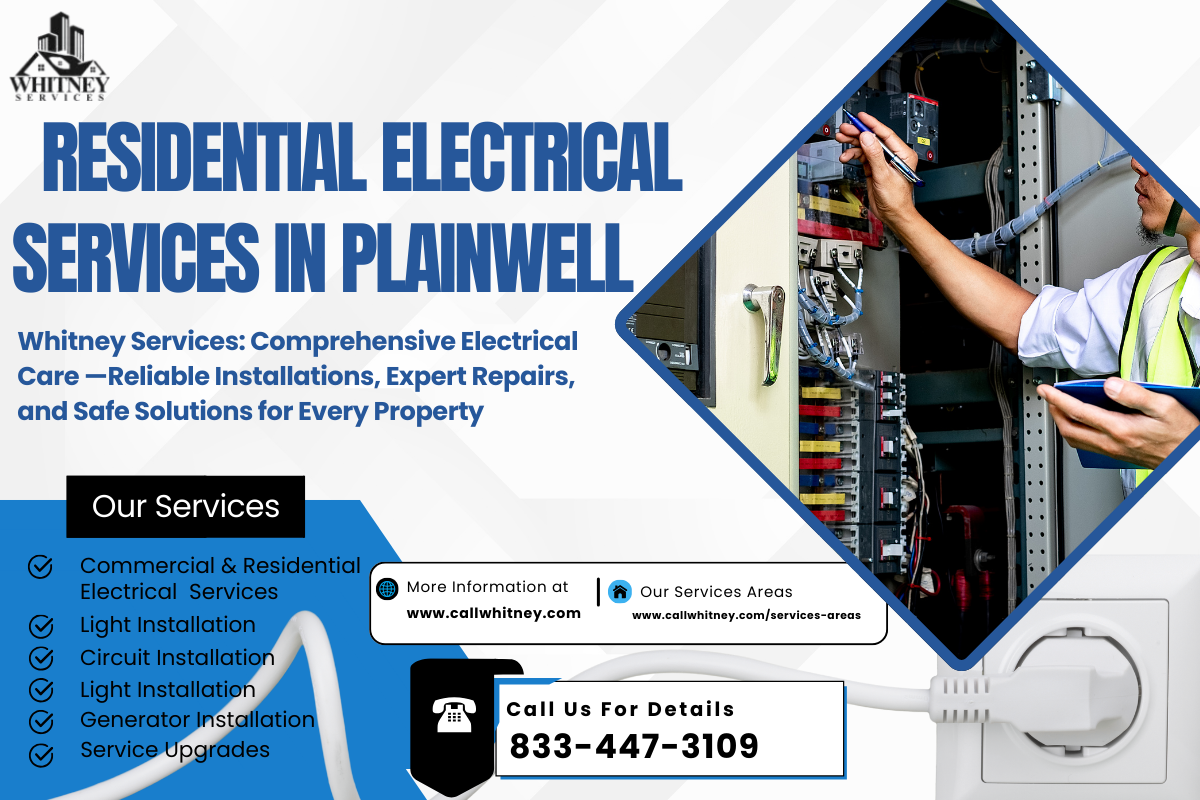 Professional Residential Electrical Services in Plainwell, MI
