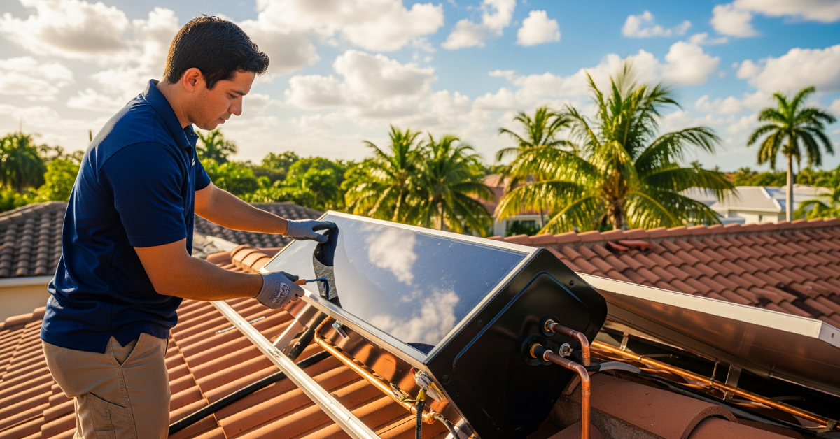 Solar Hot Water Heater Installation in Pembroke Pines
