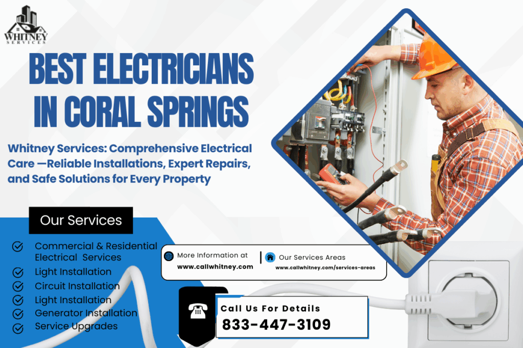 3 Best Electricians in Coral Springs, Florida