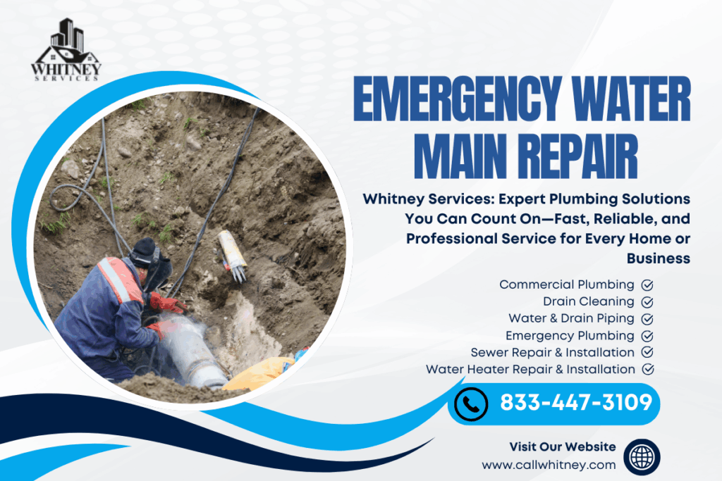 Emergency Water Main Repair | Whitney Services