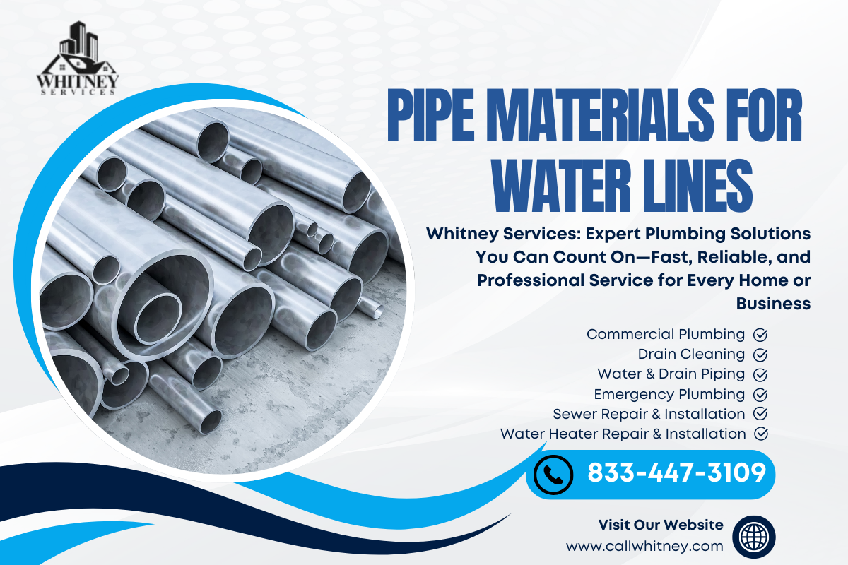 Best Pipe Materials for Water Lines | Best Plumber