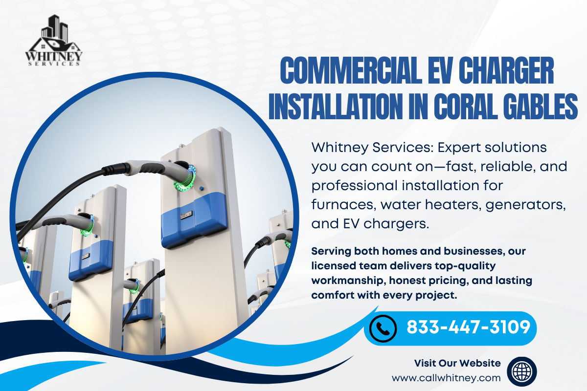 Commercial EV Charger Installation in Coral Gables