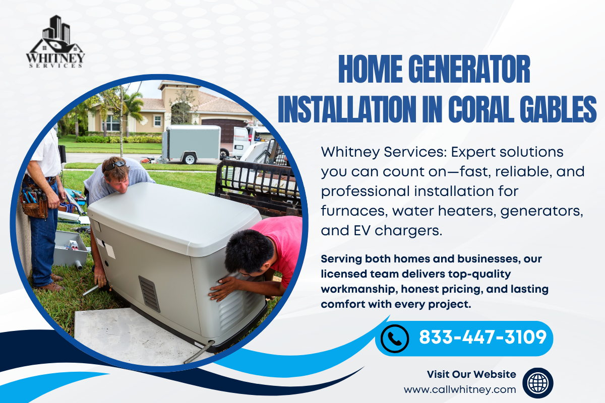 Home Generator Installation in Coral Gables