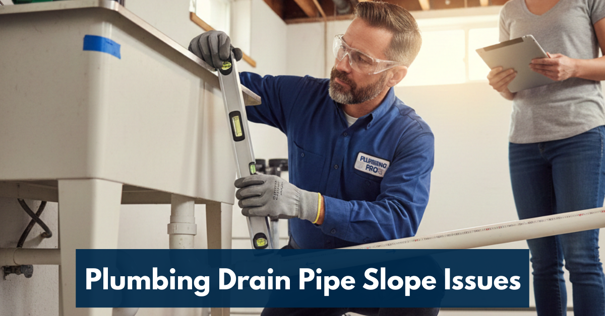Plumbing Drain Pipe Slope Issues in Grand Blanc, MI